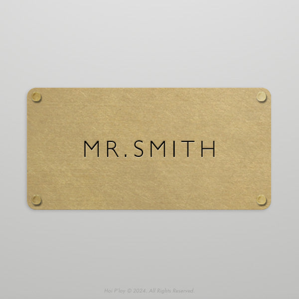 Brass Door Sign Custom Engraving – Hoi P’loy