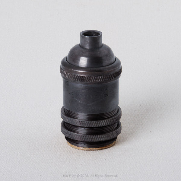 Long Thread Machined Brass Lamp Holder – Hoi P’loy