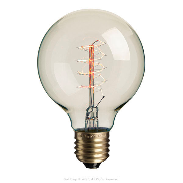 Small Globe Vertical Spiral Filament Bulb – Hoi P’loy