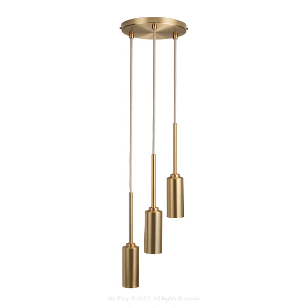 Signature Brass Triple Percy Pendant Light – Hoi P’loy
